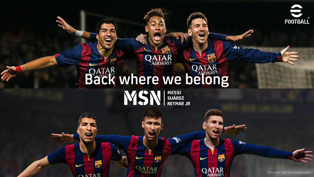 eFootball™ BRINGS LEGENDARY TRIO MSN BACK TO THE PITCH! | KONAMI ...