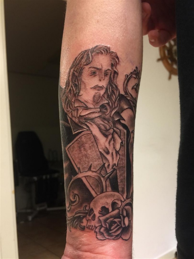#KonamINK: Joel Brage's Castlevania Sleeve | KONAMI DIGITAL ...